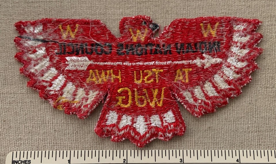 VTG OA TA TSU HWA LODGE 138 Order of the Arrow Flap PATCH Indian ...