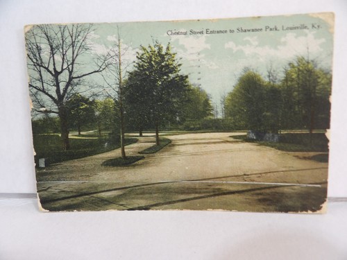 Chestnut Street Entrance to Shawnee Park Louisville KY 1912 Vintage ...