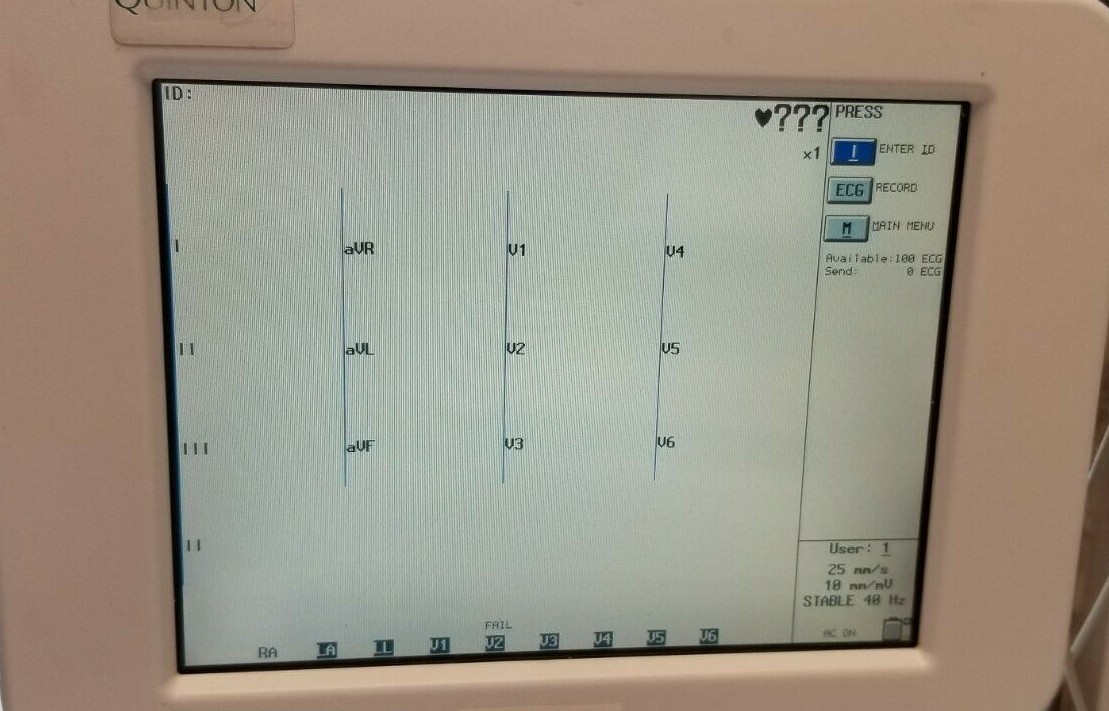 (N) Quinton / Eclipse Premier / 12-Lead EKG Machine (LOT OF 2) (B208 ...