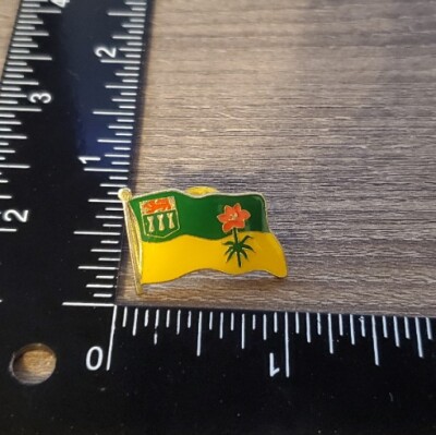 Canada Saskatchewan SK Province Flag Canadian Badge Lapel Pin Vt | eBay