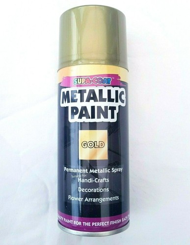 GOLD SUPA-COAT Decorations Metallic Spray Paint 85ml Arts & Crafts ...
