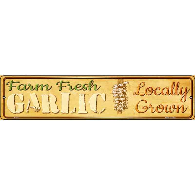 Farm Fresh Garlic Novelty Small Street Sign K-706 | eBay