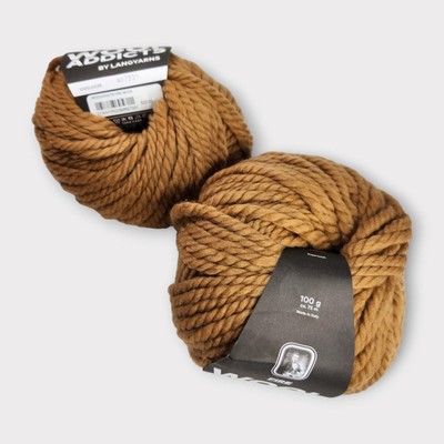 (x2) NEW Wool Addict Fire Wood #39 Skein Knit Crochet Fabric Material ...