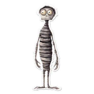 Halloween Mummy Monster, Vinyl Decal Sticker, Indoor Outdoor, 3 Sizes ...