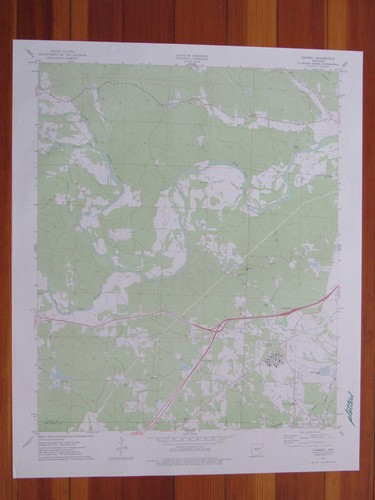 Haskell Arkansas 1977 Original Vintage USGS Topo Map | eBay