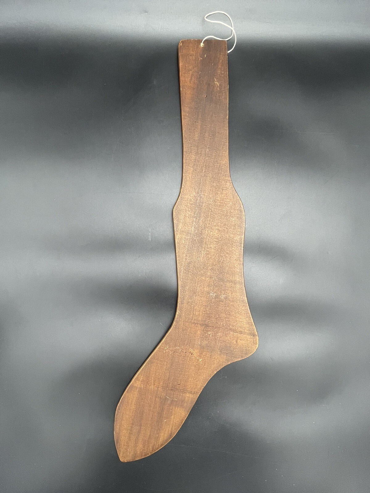 Vintage Large Wood Sock Stretcher Leg 10 in foot x 18 in leg. | eBay