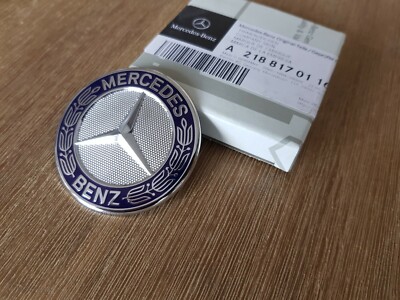 Genuine Mercedes-Benz W218 R231 Bonnet Badge A2188170116 BLUE | eBay