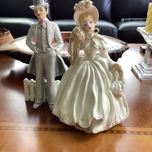 Original Rhett Butler In Gray And Scarlett O’Hara In White By Florence ...