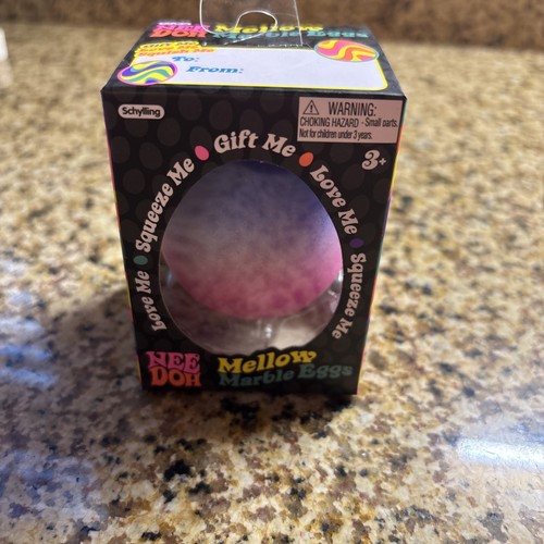 NeeDoh Mellow Marble Egg, Glitter Nee Doh Easter Squishy Pink & Purple ...