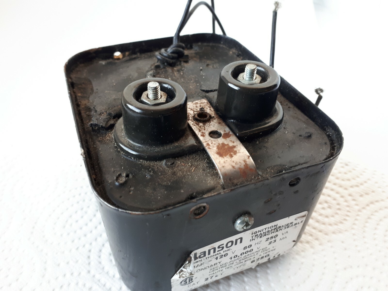 Allanson Oil Burner Ignition Transformer Cat 2721 Type 628G For Oil ...