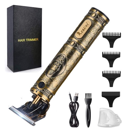 RESUXI Cordless Hair Trimmer for Men, Professional Electric Hair ...