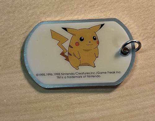 Pikachu Pokémon Game Freak, 2” Dog Tag | eBay