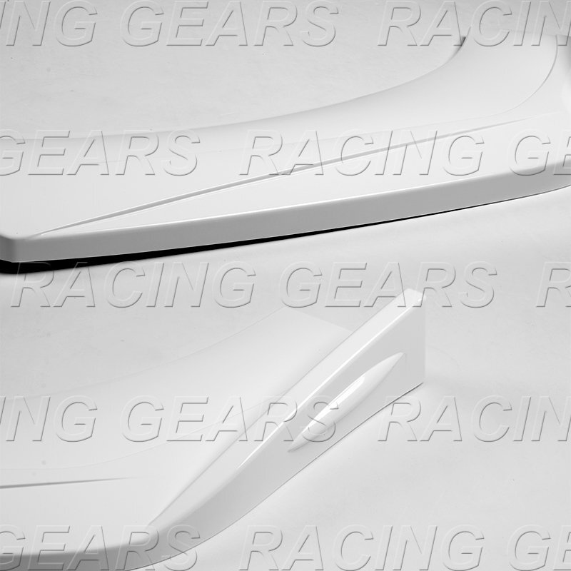UNIVERSAL PAINTED WHITE FRONT BUMPER LOWER BODY KIT SPLITTER SPOILER ...