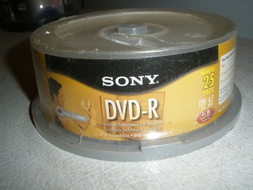 NEW Sony DVD-R 25 Pack 120 4.7 Discs (O28) | eBay