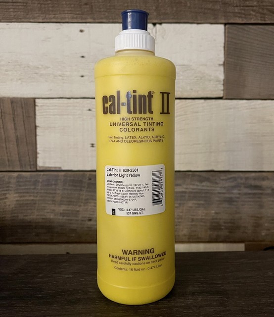 Chromaflo 830-2501 Cal-tint II 16-ounce Colorants Light Yellow for sale ...