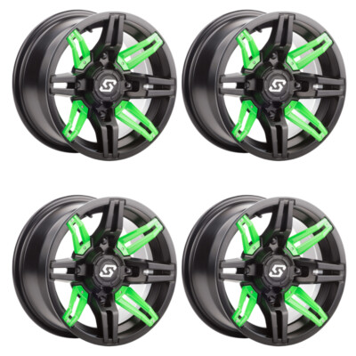 4 ATV/UTV Wheels Set 14in Sedona Rukus Green 12mm 4/137 5+2 CAN | eBay