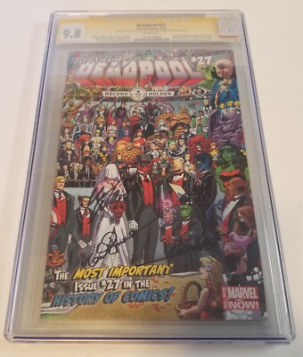 Deadpool #27 CGC 9.8 SS X4 Palmotti, Waid, Simone, Alvin Lee Signed ...
