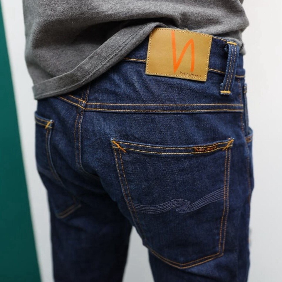 Nudie Jeans Blue Denim Slacker Jack Size 34/34 | eBay