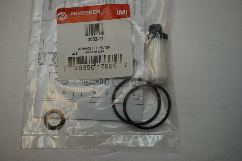Norgren 3652-11 Air Operated Filter Element Service Kit for 07 Series ...