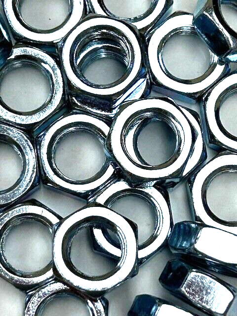 3/8-24 UNF FINE PITCH HEX JAM NUT THIN WALL NUT ZINC PACK OF 25 | eBay