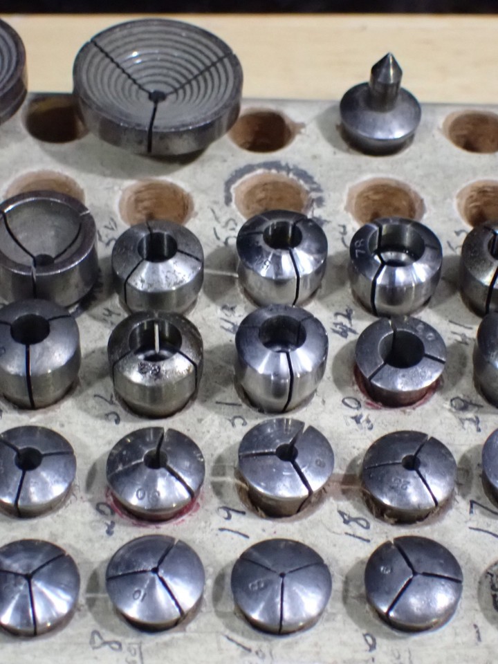 60 Watchmakers 8 mm Long WW Collets + Step Collets Moseley & Dale 1 ...