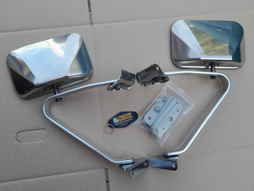 80-83 Ford F-SERIES OE SWING LOCK Side View Mirrors EARLY BULLNOSE ...