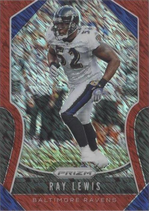 2019 Panini Prizm - Ray Lewis #273 Red Shimmer Prizm /15 for sale ...