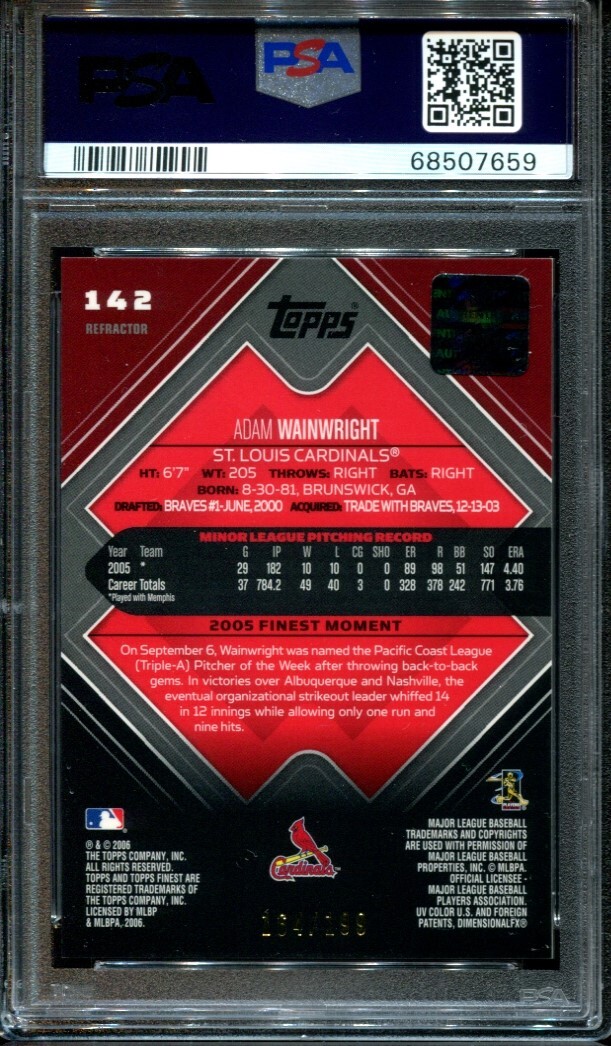 2006 Topps Finest - Rookie Autograph Green Refractor #142 Adam ...