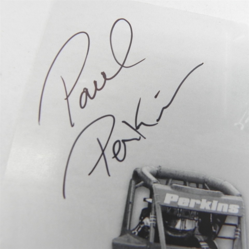 VINTAGE PAUL PERKINS DIRT TRACK RACING AUTOGRAPHED CARD 4 X 6 SPRINT | eBay