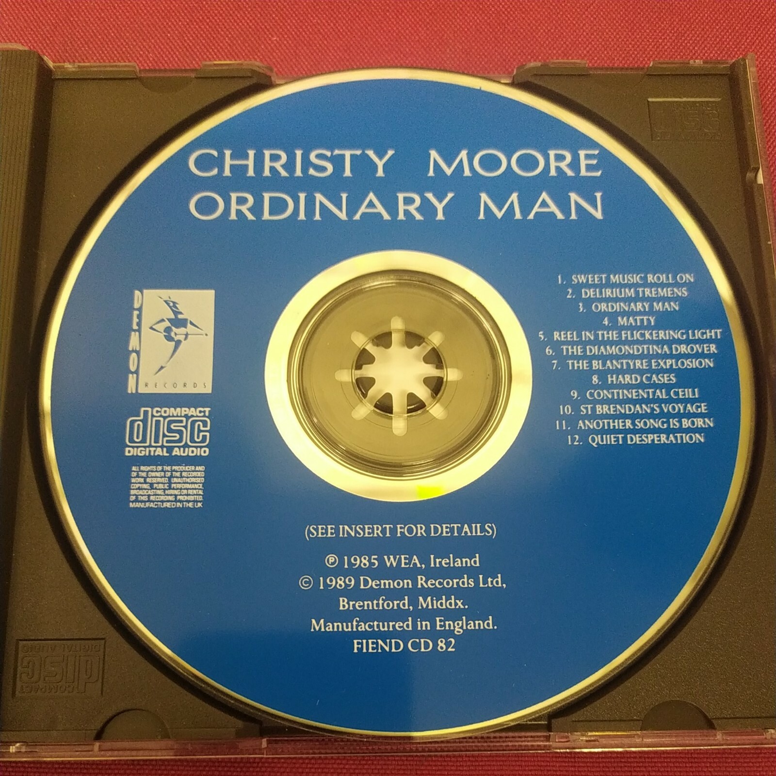 Christy Moore Ordinary Man UK Reissue CD 1989 Demon Records | eBay UK