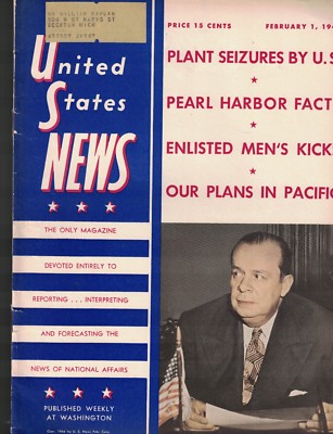 United States News February 1 1946 George E Allen Pearl Harbor Facts | eBay