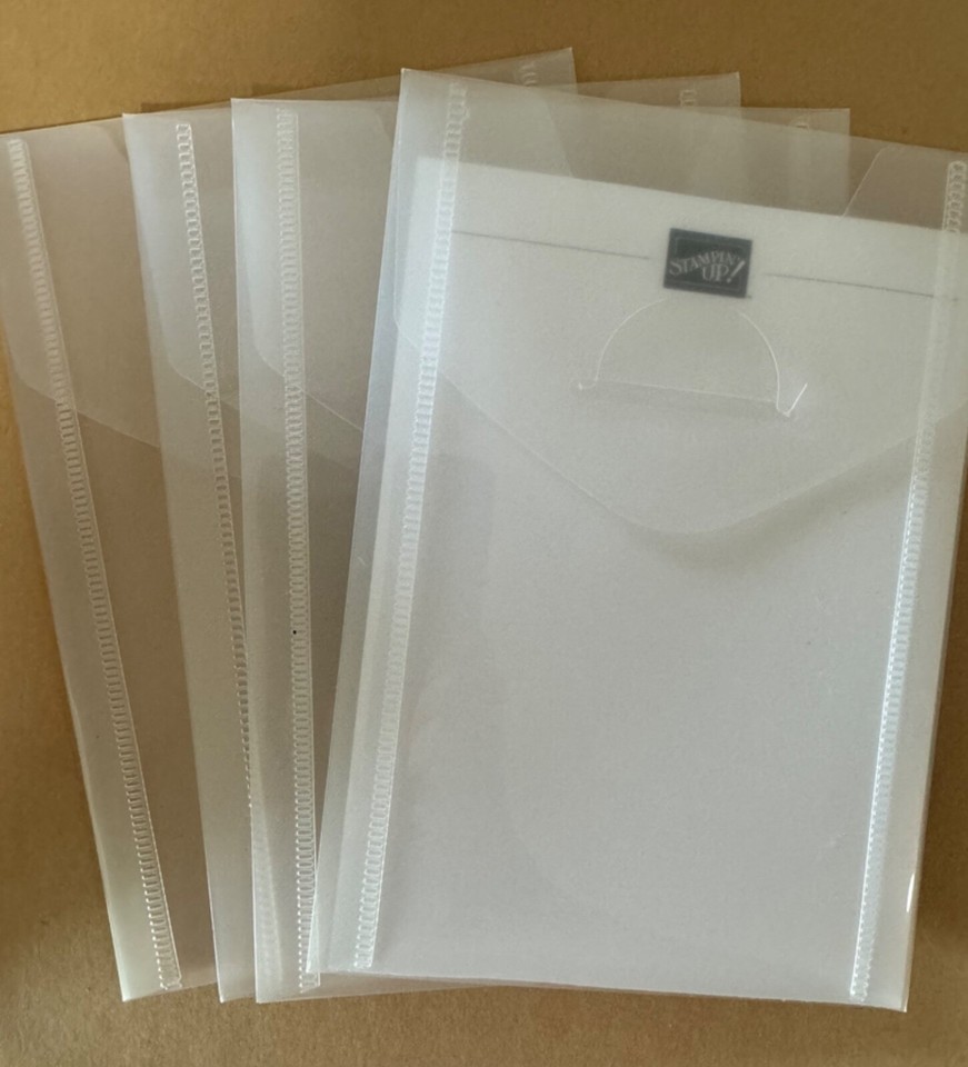 Stampin up Stamp Storage (4 packs / clear cases, magnetic sheets ...