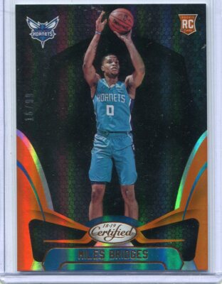 2018-19 Certified Miles Bridges Orange RC Rookie Card Parallel SP #"d ...