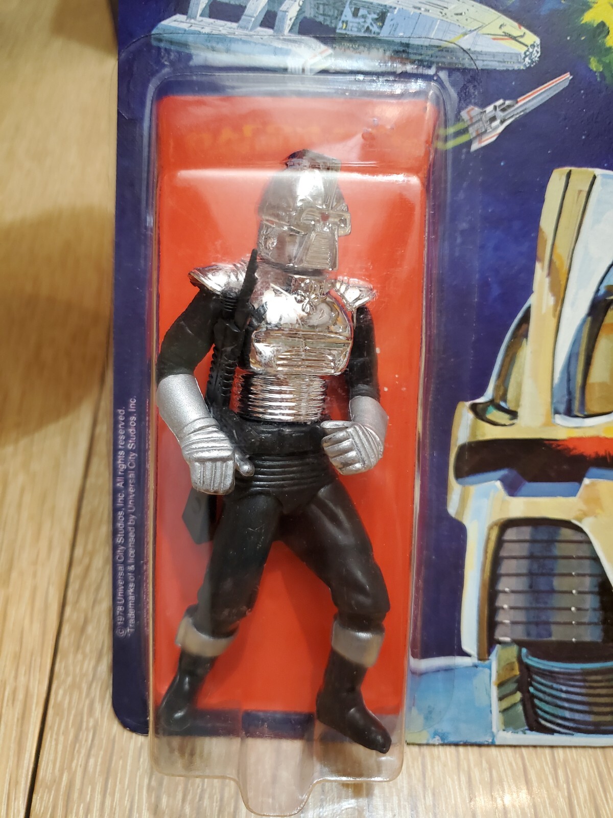 BATTLESTAR GALACTICA Cylon Centurian MOC Mattel 1978 UNPUNCHED Vintage ...