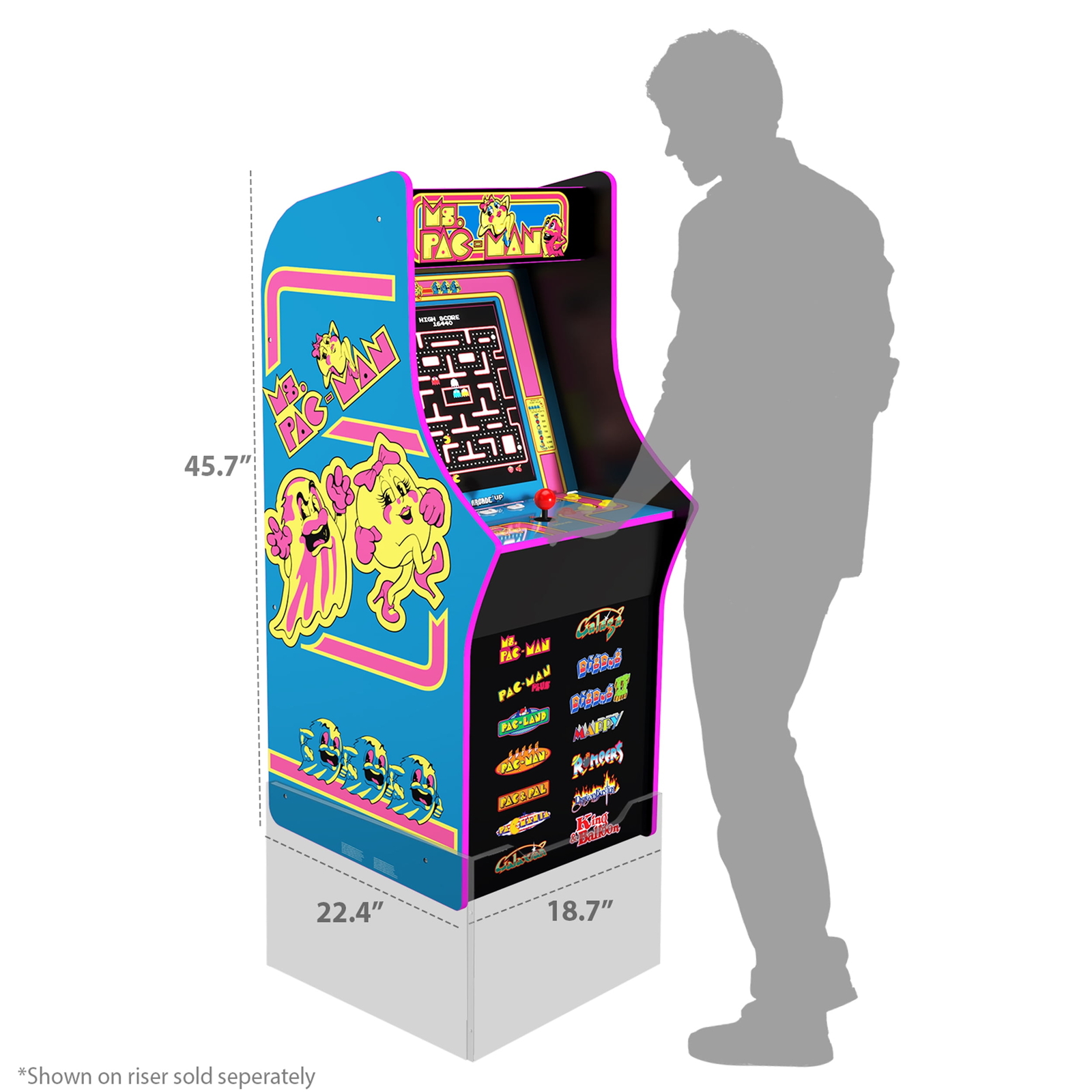 Arcade1up Ms. PAC-MAN Classic Arcade Game - MSP-A-300520 for sale ...