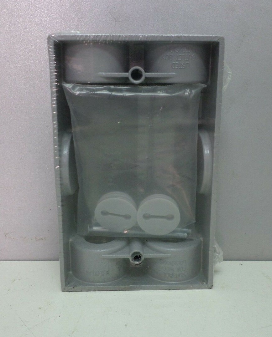 2 boxes Sigma 14233 Four Hole ½" 12.7mm All-Weather Outlet Box ...