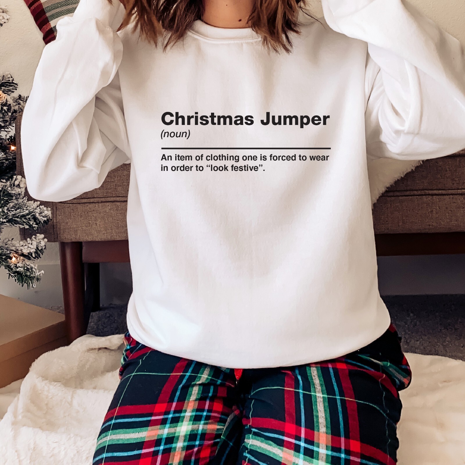 Christmas Jumper Sarcastic Definition RX301 Funny Bah Humbug Sweatshirt ...