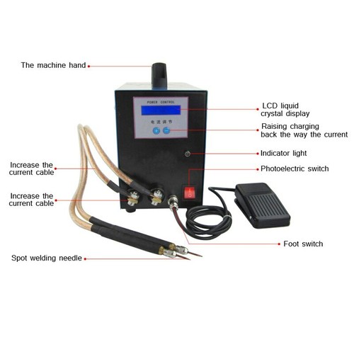110-220V Electric spot welder LED display Handheld welding machine High ...