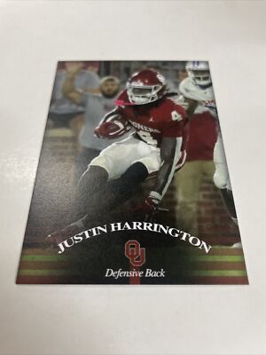 2011 Style Football Justin Harrington Oklahoma Sooners Custom Card A ...
