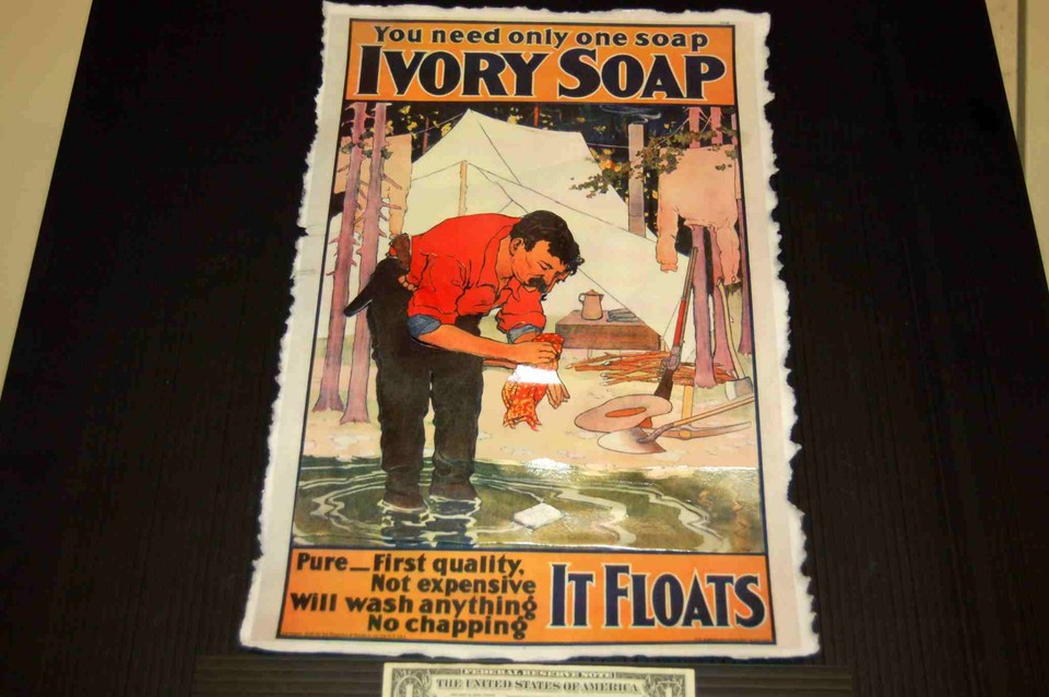 Plart / Prototype Ivory Soap Vintage Ad Poster in 3-D large 11x17 ...