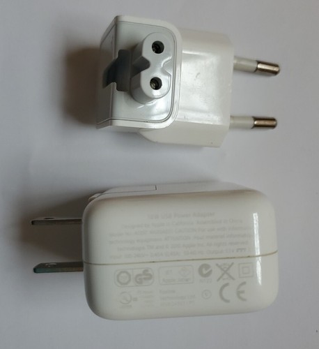 10W USB Power Adapter A1357 Wall Plug In With Foreign Abroad Attachment ...