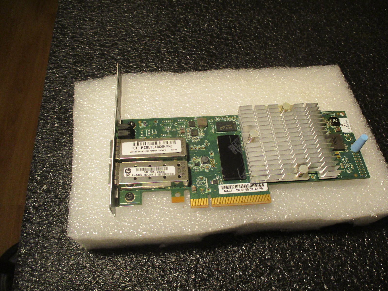 HP 925-200007 3Par StoreSer PCIe Dual Port 10GB iSCSI FC QR487A 683237 ...