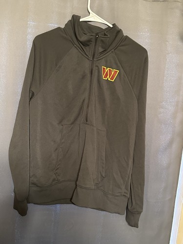 Washington Commanders Nike Sweater Womens L Gray 1/2 Zip Pullover ...
