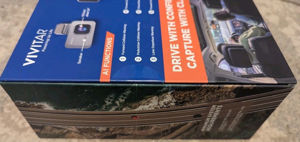 Vivitar 4K HD Two-Way Dash Cam with AI-All Distance Warnings | eBay