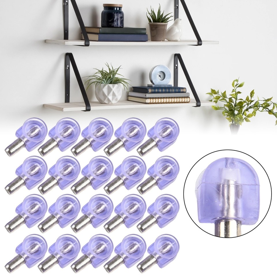 20pcs Shelf Support for studs Pegs Pins 6mm Suitable for Wood and Glass ...