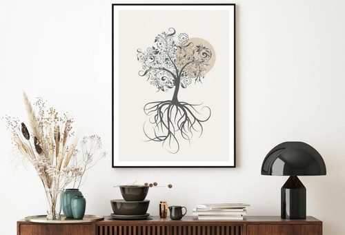 Abstract Tree Design Vector Art Print Premium Poster High Quality ...