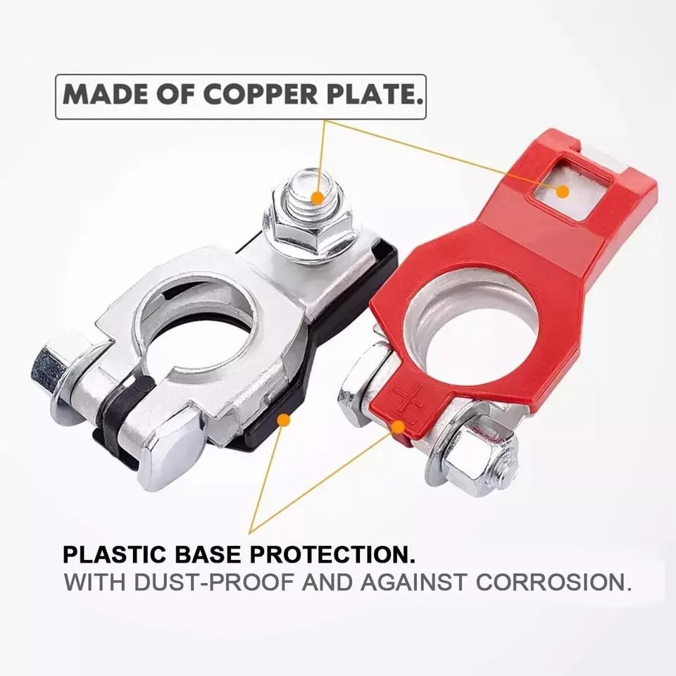 LOT Battery Terminal Connector Top Post Positive Negative Heavy Duty ...