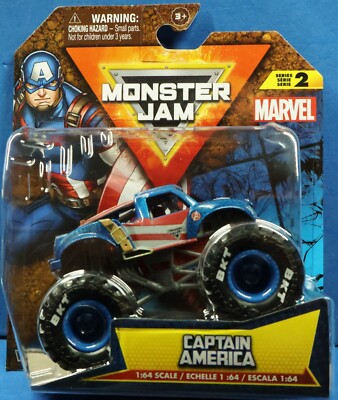 Spinmaster Monster Jam Trucks MARVEL Captain America | eBay