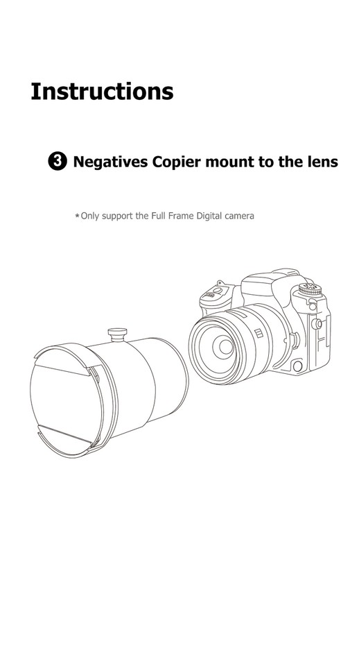 Camflix Film Digitizing Adapter Slides 120 Long focal length Negatives ...