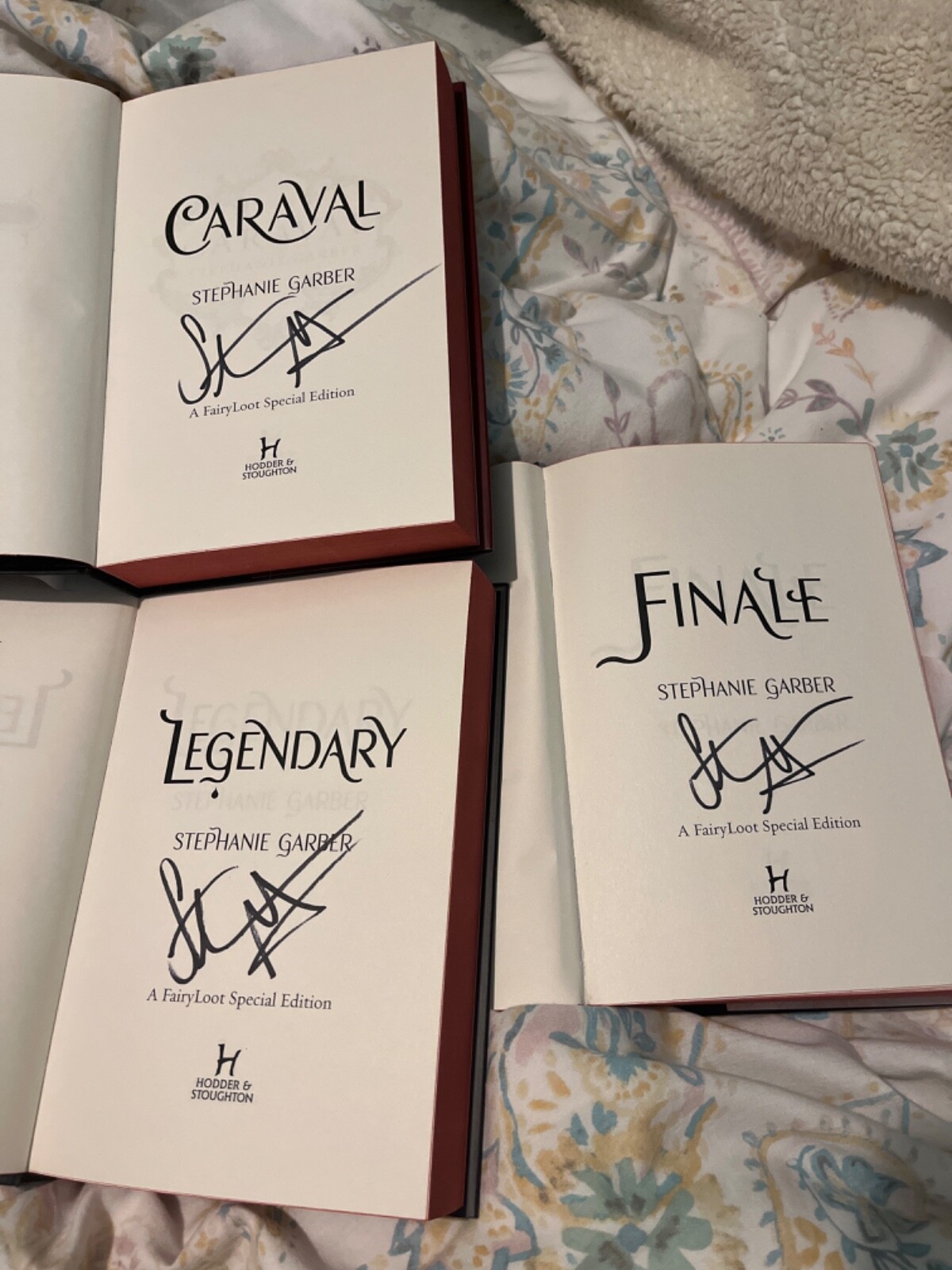 Caraval limited edition Fairyloot signed set. Never been read. | eBay UK